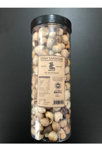 Edovital Siyah Sarımsak Tek Diş Mürdük 1 kg