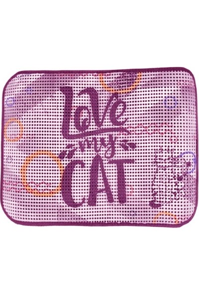 Cattie Resimli Baskılı Kedi Paspası - 45 x 60 cm