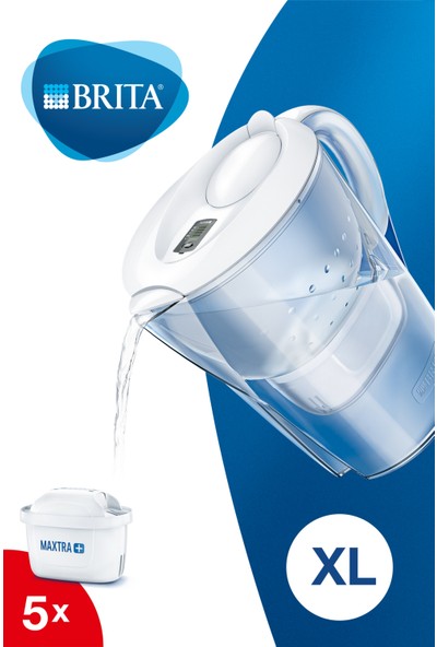 Brita Marella Xl 5 Filtreli Su Arıtma Sürahisi - Beyaz