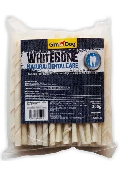 Gimdog Mordimi Ağız ve Diş Sağlığı Için Naturel Köpek Çiğneme Kemiği Üçlü 60 gr Gimdog Mordimi Ağız ve Diş Sağlığı Için Naturel Köpek Çiğneme Kemiği Üçlü 60 gr
