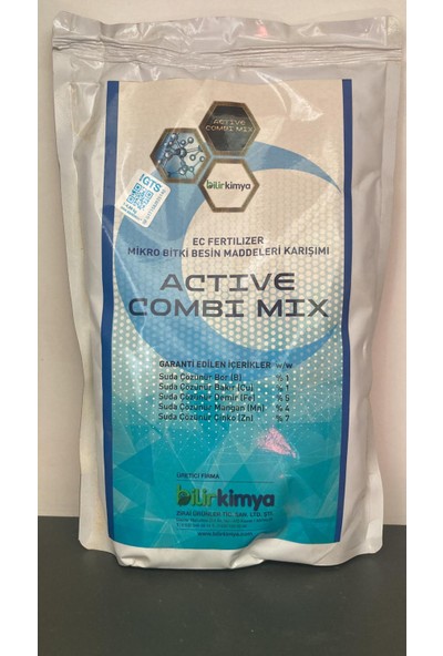 Bilir Active Combi Mıx Sitrik Asit ve Edta Şelatlı Tamamen Alınabilir Formda Iz Element Bilir Active Combi Mıx Sitrik Asit ve Edta Şelatlı Tamamen Alınabilir Formda Iz Element