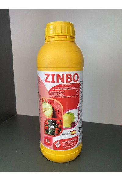 Zinbo Çinkolu Borlu Çiçek Açtırcı Polen Oluşturucu Sıvı Ithal Yaprak Gübresi Zinbo Çinkolu Borlu Çiçek Açtırcı Polen Oluşturucu Sıvı Ithal Yaprak Gübresi