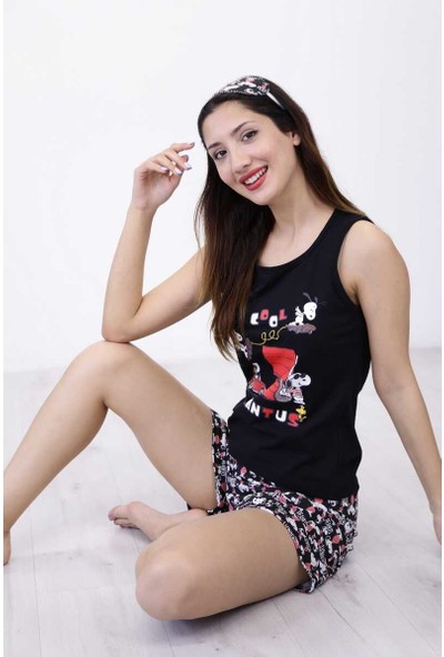 Modaline Cool Baskılı Şortlu Pijama Takımı