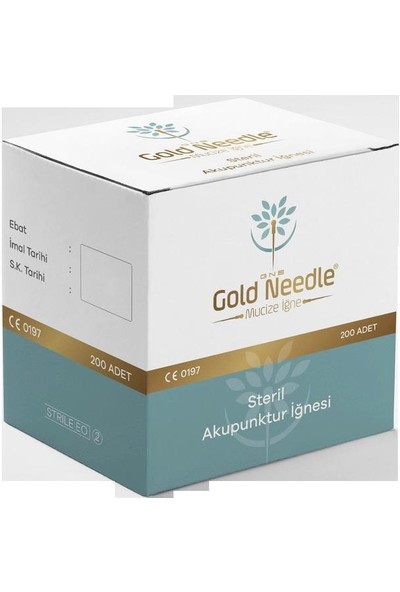 Gold Needle Steril Akupunktur Iğnesi 0.25X40 mm