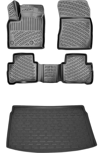 Bizymo Nissan Qashqai 2022+ 3D Paspas ve Üst Bagaj Seti Bizymo