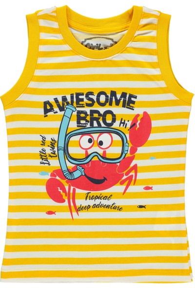 Civil Boys Erkek Çocuk Tişört 2-5 Yaş Hardal