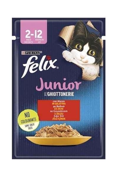 Felix Sığır Etli Yavru Kedi Yaş Maması 85 gr