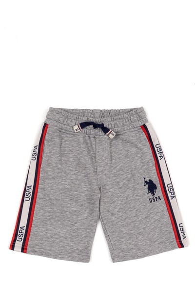 U.S. Polo Assn. Erkek Çocuk Gri Melanj Örme Şort 50249282-VR086