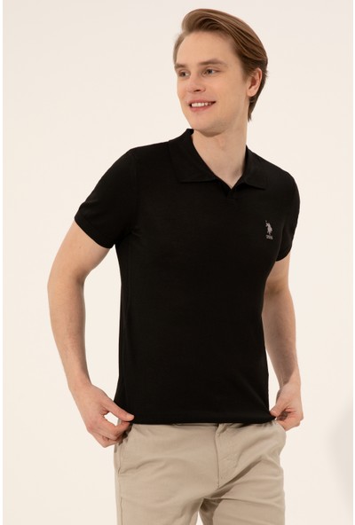U.S. Polo Assn. Erkek Siyah Triko Kazak 50254495-VR046 U.S. Polo Assn. Erkek Siyah Triko Kazak 50254495-VR046