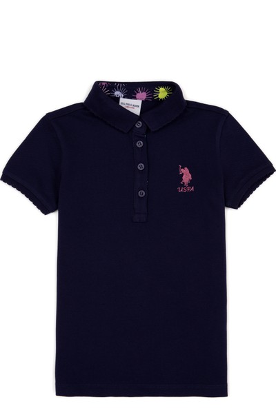U.S. Polo Assn. Kız Çocuk Lacivert T Shirt Basic 50246800-VR033