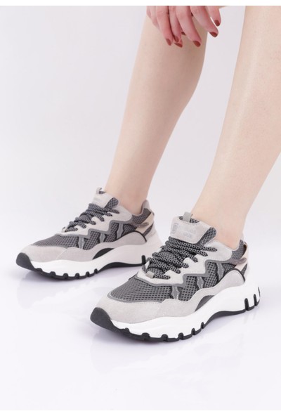 Dgn 69151-22Y Kadın Bagcıklı Kalın Taban Sneakers Ayakkabı