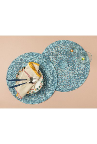 English Home Sunbeam Pp 2'li Amerikan Servis 38 cm Mavi