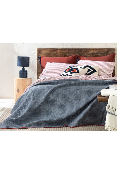 English Home Estrella King Size Çok Amaçlı Örtü 240X220 cm Lacivert