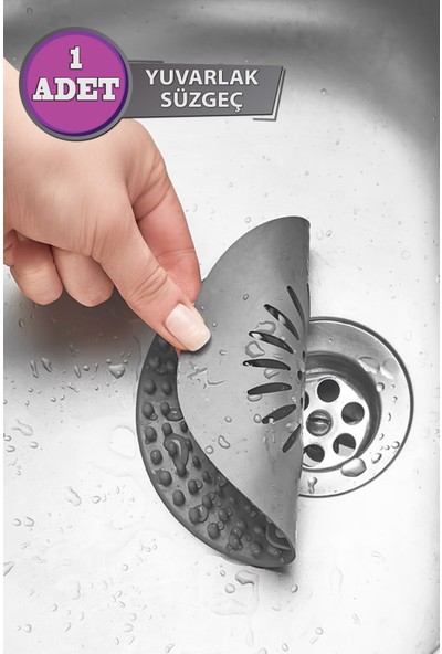 Grimor Life Vantuzlu Silikon Kaymaz Yuvarlak Lavabo Süzgeci Grimor Life Vantuzlu Silikon Kaymaz Yuvarlak Lavabo Süzgeci