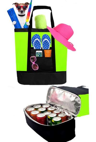 Wondi Plaj Çantası Buzluklu 50 Litre Şık Tasarım