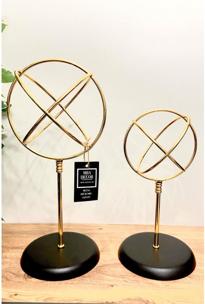 Metal Bending Art 2'li ( Ikili ) Metal Alem Küre Paslanmaz Gold Ev Dekorasyon Dekorastif Obje Ofis Metal Bending Art 2'li ( Ikili ) Metal Alem Küre Paslanmaz Gold Ev Dekorasyon Dekorastif Obje Ofis