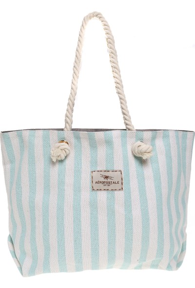 Aeropostale Belvıa Mavi Plaj Çantası