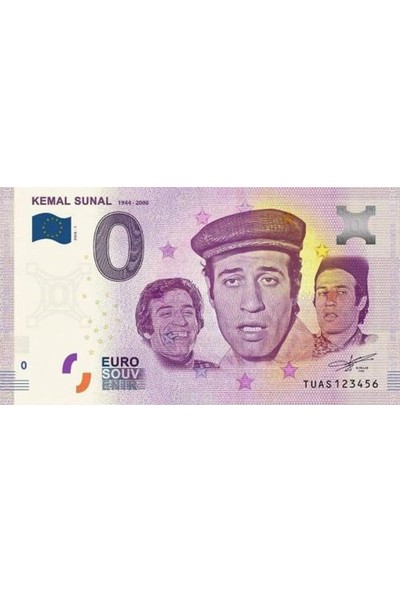 0 Euro Hatıra Parası - Kemal Sunal - 2019 - Sıfır Çil