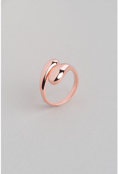 So CHIC 18 Ayar Rose Altın Kaplama Gümüş Ayarlanabilir Sarmal Yüzük