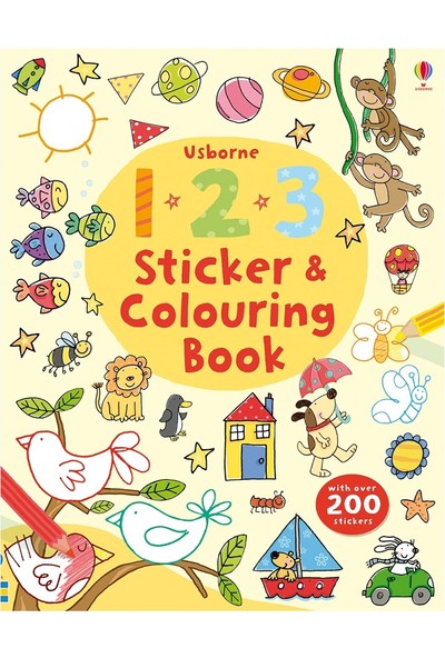 1 2 3 Stıcker And Colourıng Book 1 2 3 Stıcker And Colourıng Book