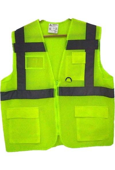 Easy Toptan Fileli Cepli Reflektörlü Ikaz Yeleği - Mühendis ( Xl Beden) - Sarı Easy Toptan Fileli Cepli Reflektörlü Ikaz Yeleği - Mühendis ( Xl Beden) - Sarı