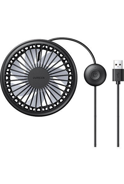 Ugreen Araç Izgarasına Takılabilir 3 Kademeli USB Araç Içi Vantilatör
