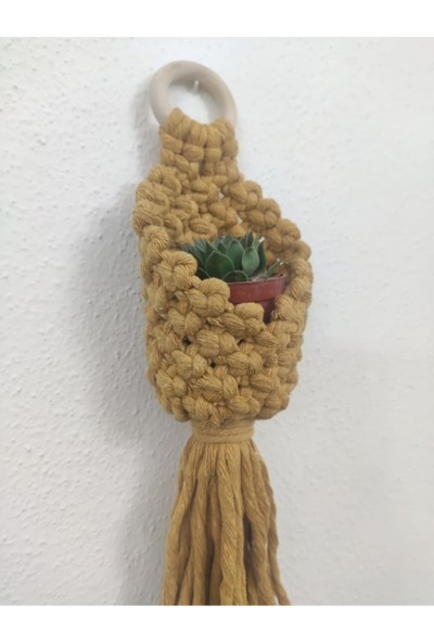 Zaycar Home Mini Makrome Saksılık/ Kaktüslük Dekoratif Süs Zaycar Home Mini Makrome Saksılık/ Kaktüslük Dekoratif Süs
