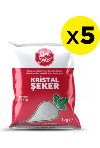 Türk Şeker Toz Şeker 1000 gr x 5