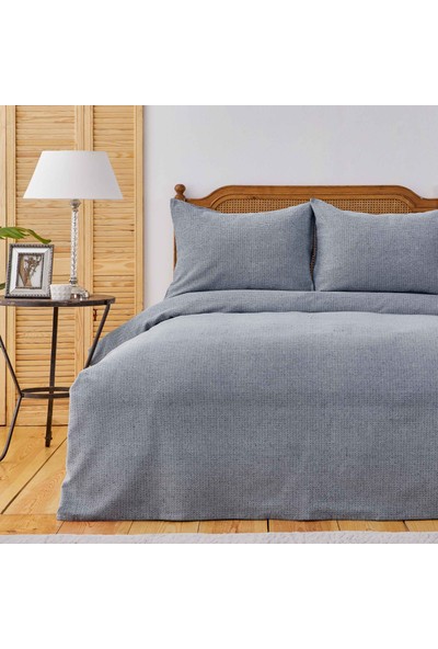 Sarah Anderson Janie Lacivert Çift Kişilik Yatak Örtüsü Seti Sarah Anderson Janie Lacivert Çift Kişilik Yatak Örtüsü Seti