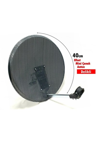Antenci 40 cm Delikli Mini Çanak Anten + Next Tekli Lnb Antenci 40 cm Delikli Mini Çanak Anten + Next Tekli Lnb