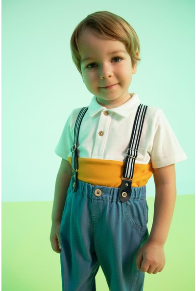 DeFacto Erkek Bebek Regular Fit Polo Yaka Renk Bloklu Pamuklu Kısa Kollu Tişört X3552A222SM DeFacto Erkek Bebek Regular Fit Polo Yaka Renk Bloklu Pamuklu Kısa Kollu Tişört X3552A222SM