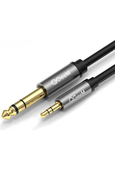 QGeeM QG-AU02 3.5 mm To 6.35 mm Aux Audio Kablo 3 mt QGeeM QG-AU02 3.5 mm To 6.35 mm Aux Audio Kablo 3 mt