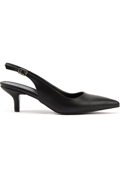 Sole Sisters Jımmıy Arkası Açık Topuklu - Siyah Sole Sisters Jımmıy Arkası Açık Topuklu - Siyah