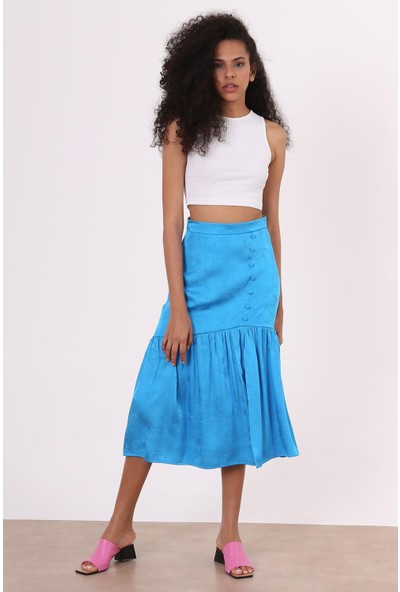 Clew Süs Düğmeli Etek 22Y0202