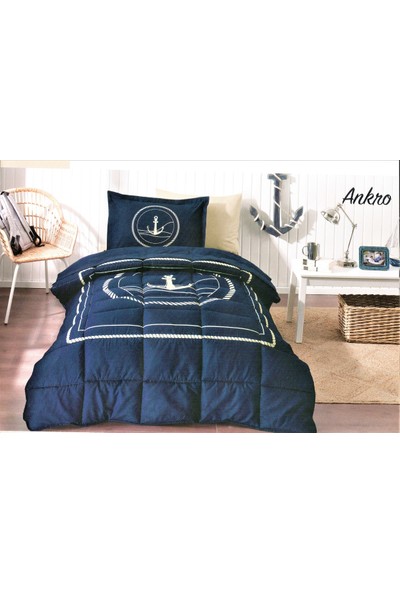 Özdilek Ankro Lacivert Tek Kişilik Uyku Seti