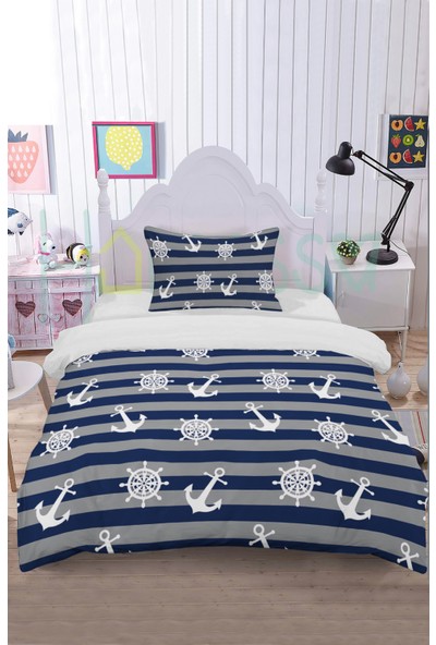 Homessa Denizci Çapa Desenli Çocuk Nevresim Takımı