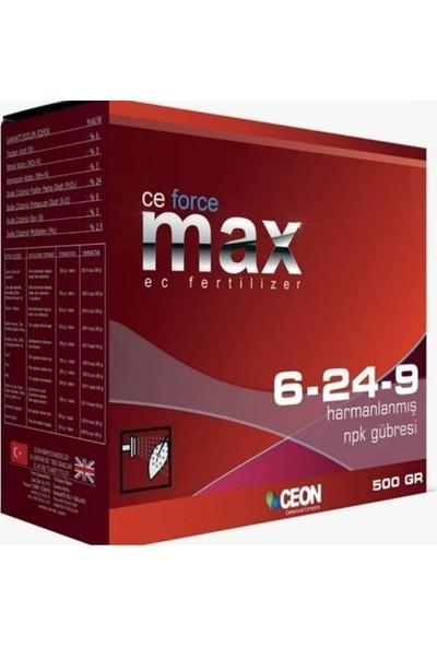 Ceon Özel Çiçek Gübresi Bitki ve Çiçek Geliştirici Gübre 500 gr