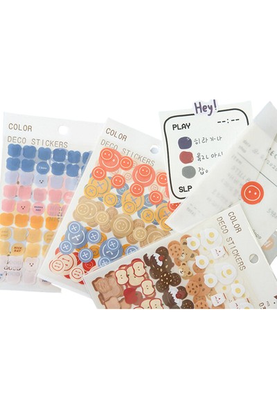 Kawaii Yuvarlak Çıkartmalar