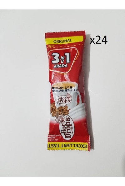 Hot Drops Coffee Otobüs Ikramlık Hazır Kahve 10 gr 24 Lü Hot Drops Coffee Otobüs Ikramlık Hazır Kahve 10 gr 24 Lü