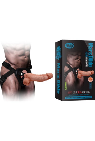 Zevkli Sepet Mars Içi Boş Belden Bağlamalı 17.5cm Penis Kılıfı