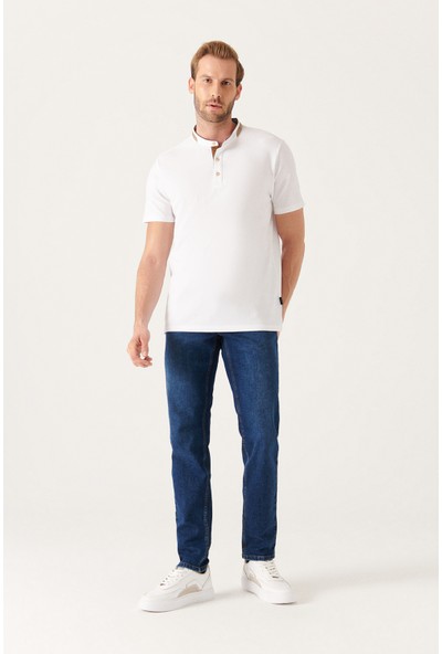 Avva Erkek Lacivert Regular Fit Jean Pantolon E003528