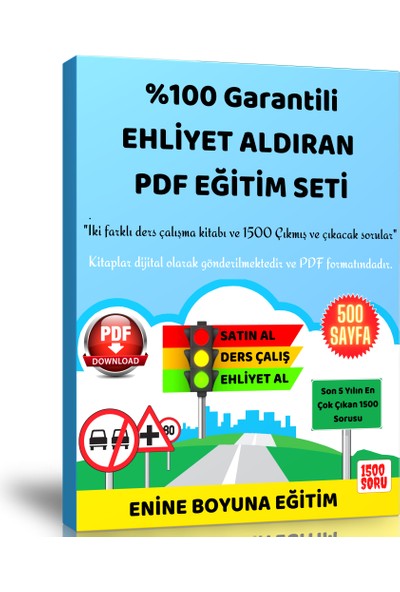 Enine Boyuna Eğitim %100 Garantili Ehliyet Aldıran PDF Eğitim Seti Enine Boyuna Eğitim %100 Garantili Ehliyet Aldıran PDF Eğitim Seti