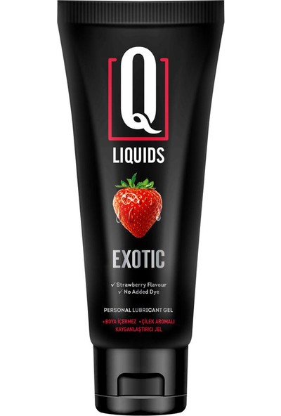 Zevkli Sepet Q Liquids Exotic Çilek Aromalı Kayganlaştırıcı Jel 200ML. Zevkli Sepet Q Liquids Exotic Çilek Aromalı Kayganlaştırıcı Jel 200ML.
