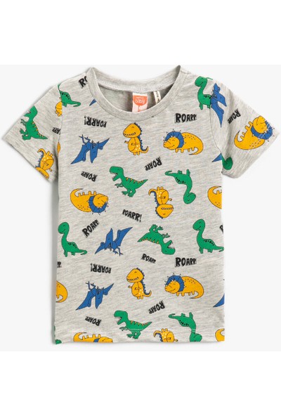 Koton 2SMB10004TK Bisiklet Yaka NormalKalıp Baskılı Çok Renkli Erkek Çocuk T-Shirt Koton 2SMB10004TK Bisiklet Yaka NormalKalıp Baskılı Çok Renkli Erkek Çocuk T-Shirt
