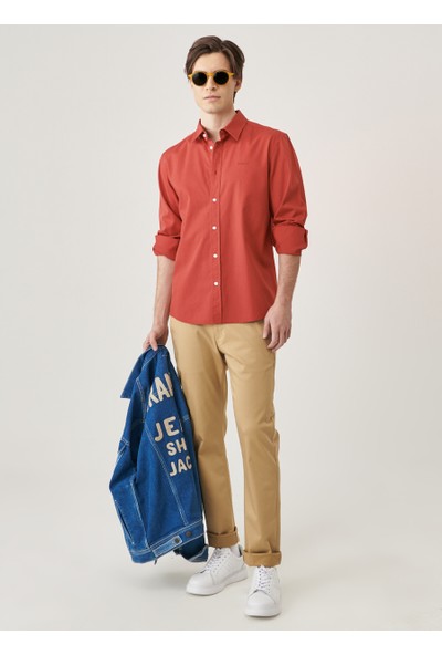 Wrangler Regular Fit Rahat Kesim Koyu Haki Gömlek Wrangler Regular Fit Rahat Kesim Koyu Haki Gömlek