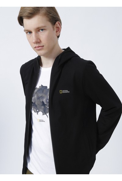 National Geographic C-Mesa Kapüşonlu Regular Fit Düz Siyah Erkek Sweatmont National Geographic C-Mesa Kapüşonlu Regular Fit Düz Siyah Erkek Sweatmont