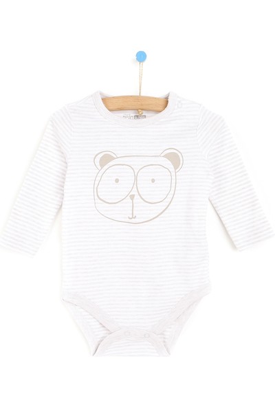 Hello Baby Hellobaby Çizgili Sevimli Hayvan Uzun Kol Body Hello Baby Hellobaby Çizgili Sevimli Hayvan Uzun Kol Body