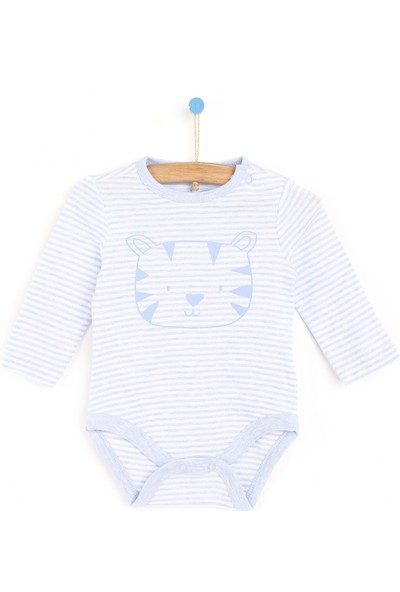 Hello Baby Hellobaby Çizgili Sevimli Hayvan Uzun Kol Body Hello Baby Hellobaby Çizgili Sevimli Hayvan Uzun Kol Body