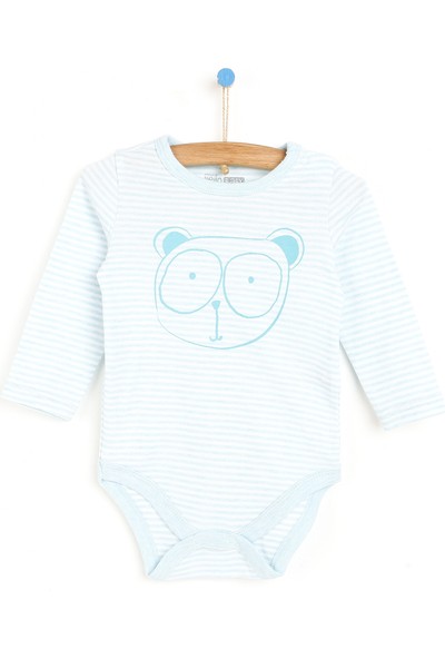 Hello Baby Hellobaby Çizgili Sevimli Hayvan Uzun Kol Body Hello Baby Hellobaby Çizgili Sevimli Hayvan Uzun Kol Body