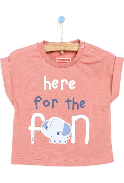 Fisher Price Orman Partisi Erkek Bebek Baskılı Rahat Kol Tshirt